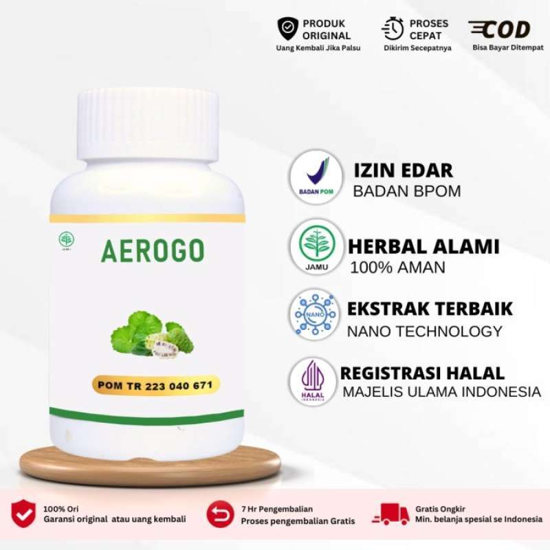 Promo Aerogo Asli Original Obat Struk Ringan Berat Parkinson Saraf ...