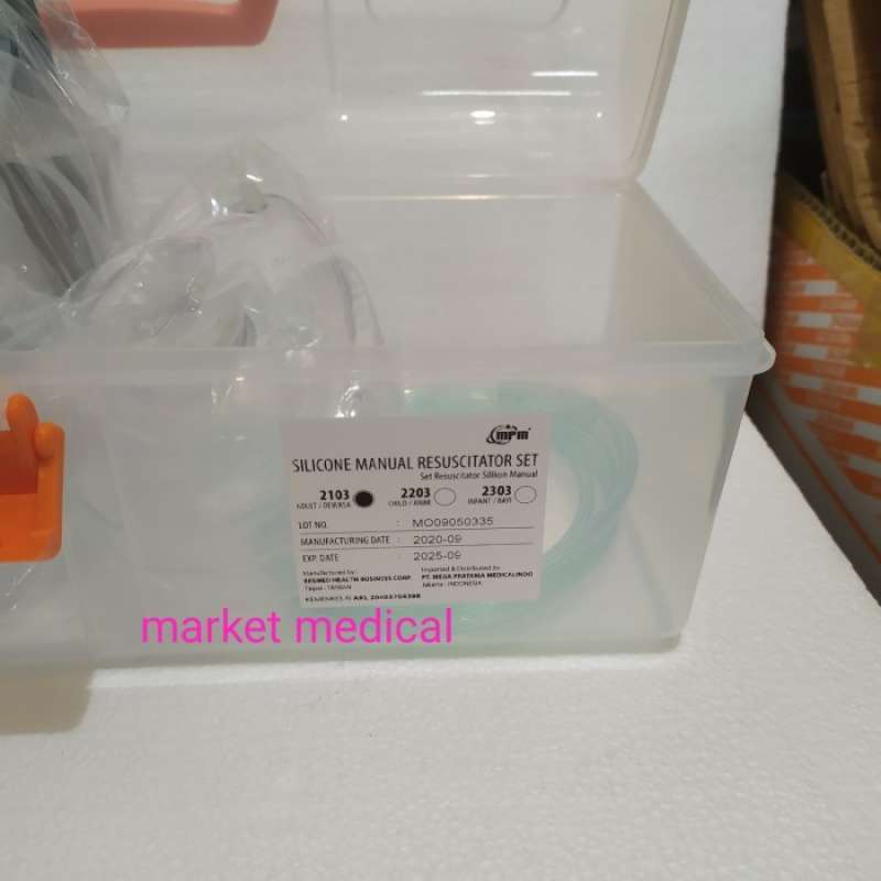Promo Ambu Bag/resucitator Set Manual Dewasa Mpm Silicone Diskon 23% Di ...