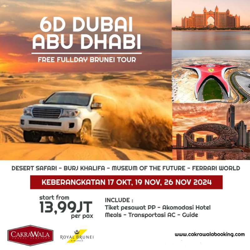 Jual Best Of Dubai Abu Dhabi+desert Safari 6d By Bi 17oct - Cakrawala ...