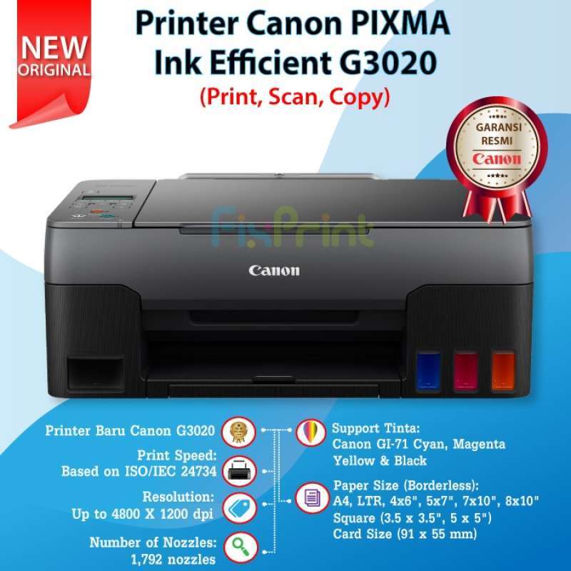 Promo Printer G3020 Ink Tank System Print Scan Wifi Tinta Gi71 Diskon ...