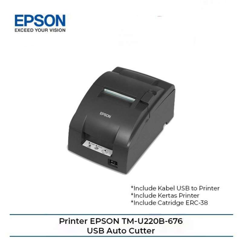 Promo Printer Tm-u220b-676 Usb Dot Matrix Auto Cutter Diskon 23% Di ...