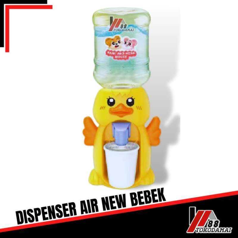 Jual Dispenser Mini Galon Portable Anak Air Minum Karakter Bebek - Cow ...