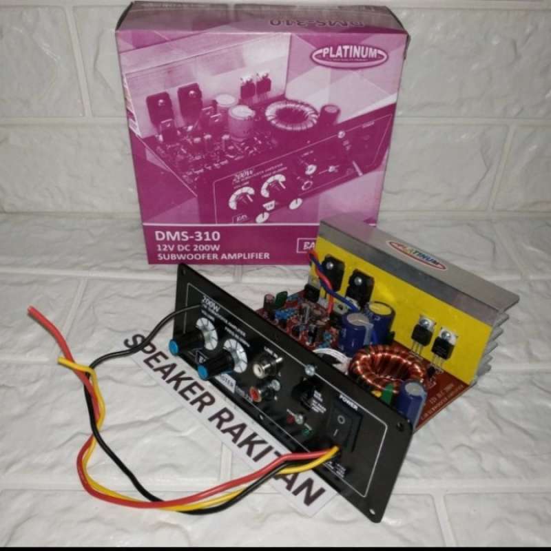 Promo Kit Basstube Modul Subwoofer Dms-310 Amplifier 200wtt Dc 12v ...