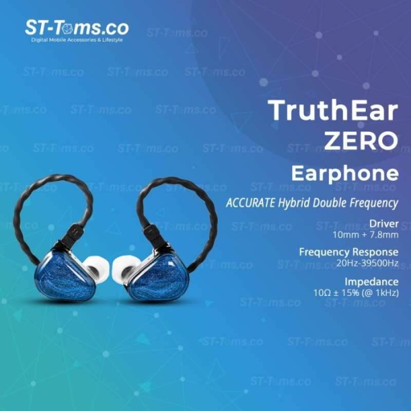 Promo Truthear Zero X Crinacle Dual Dynamic Driver Iem Earphone Wired ...