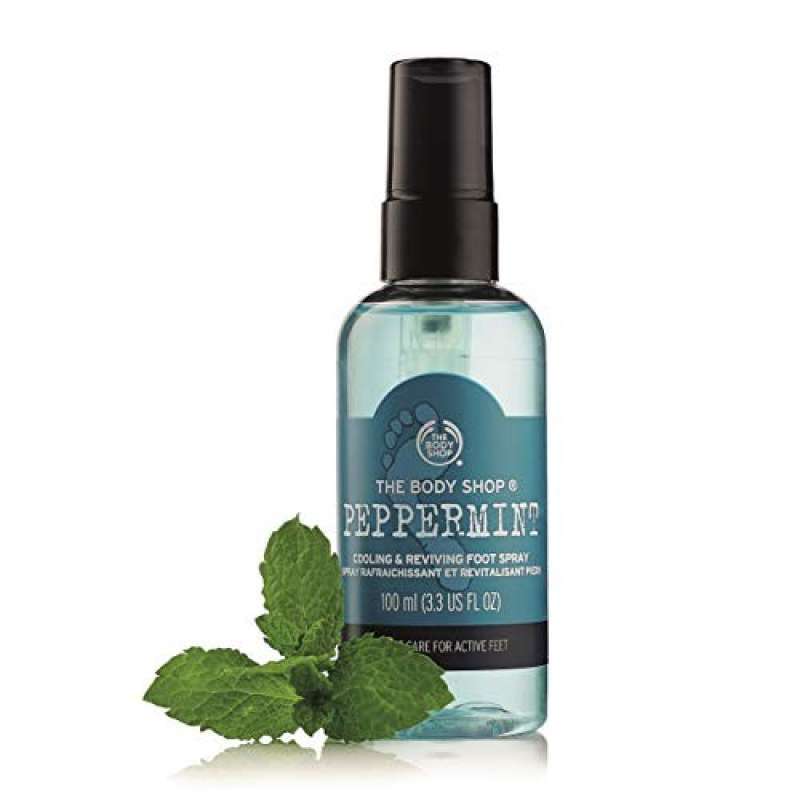 Jual The Body Shop Peppermint Cooling & Reviving Foot Spray 3.3oz. Di ...