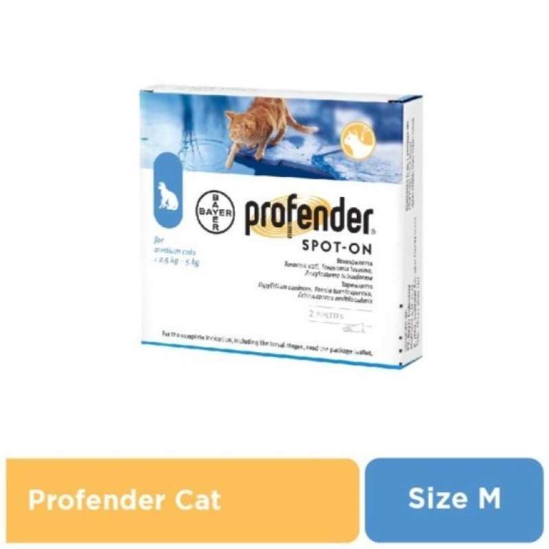 Promo Profender Spot On Obat Cacing Kucing Tetes 2.5-5kg Medium Cat 1 ...