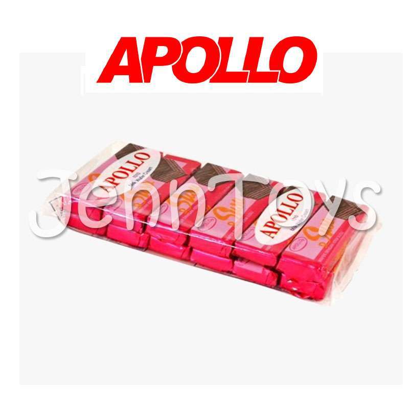 Promo Apollo Coated Wafer Chocolate Apolo Wafer Susu Dan Coklat (isi ...