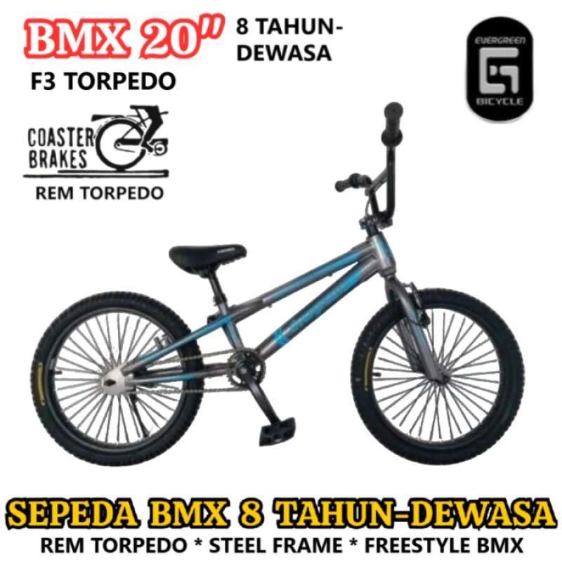 Promo Sepeda Bmx Evergreen F3 Freestyle 20 Inci Torpedo 3-piece Crank ...