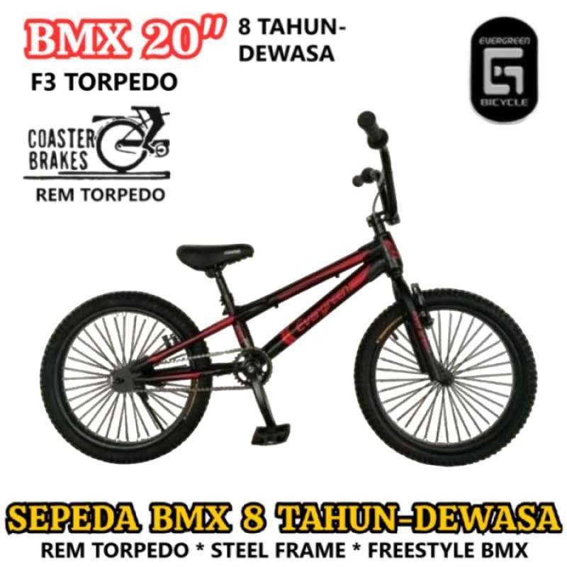 Promo Sepeda Bmx Evergreen F3 Freestyle 20 Inci Torpedo 3-piece Crank ...