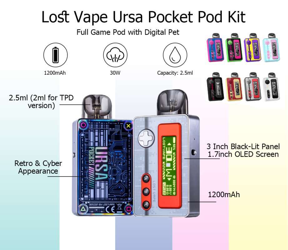 Jual Lost Vape Ursa Pocket Pod System Kit - Hellsing Grey Di Seller ...