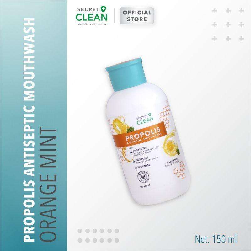 Jual Secret Clean | Propolis Antiseptic Mouthwash 150ml - Orangemint Di ...