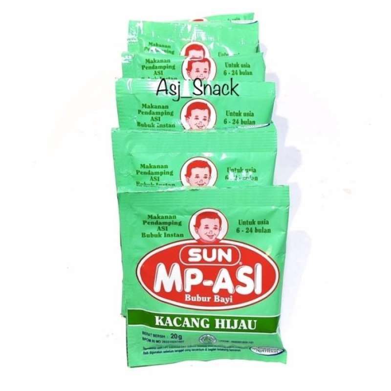 Jual Sun Mp-asi Bubur Bayi Beras Merah Dan Kacang Hijau 12 Pcs X 20g ...