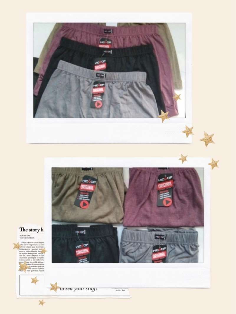 Jual Boxer Hicoop Isi 1pcs Dalam Kemasan Warna Campur M L Xl Di Seller ...