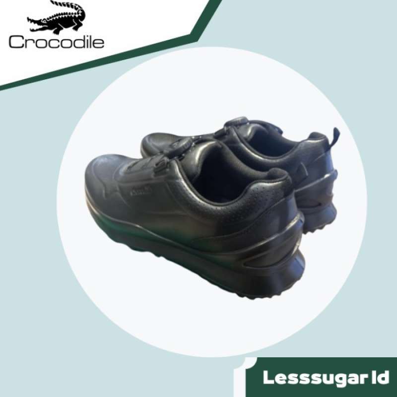 Jual Sepatu Crocodile Original Kulit Asli Model Fitgo Warna Hitam Cr ...