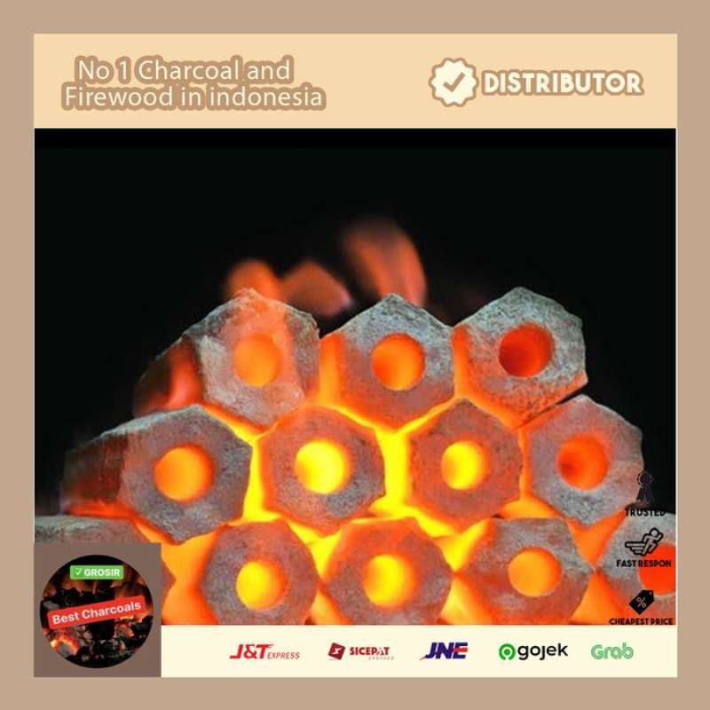 Jual Arang Briket Hexagonal 1 Kg Bbq Premium Food Grade Areng Barbeque S+ Di Seller Belanja-id ...