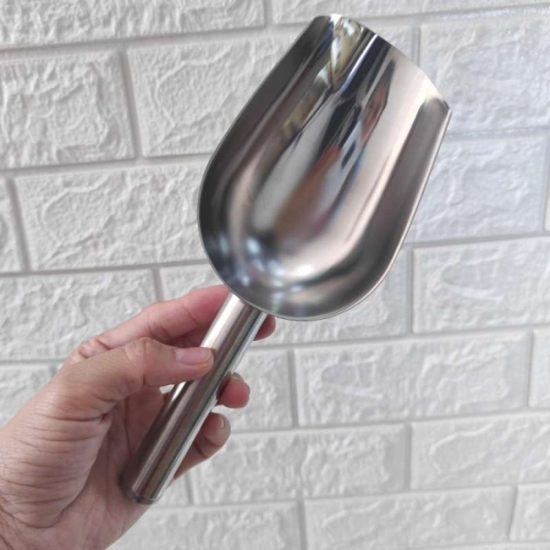 Jual Sendok Sekop Stainless Skop Serokan Es Gula Tepung Beras Ice Scoop ...