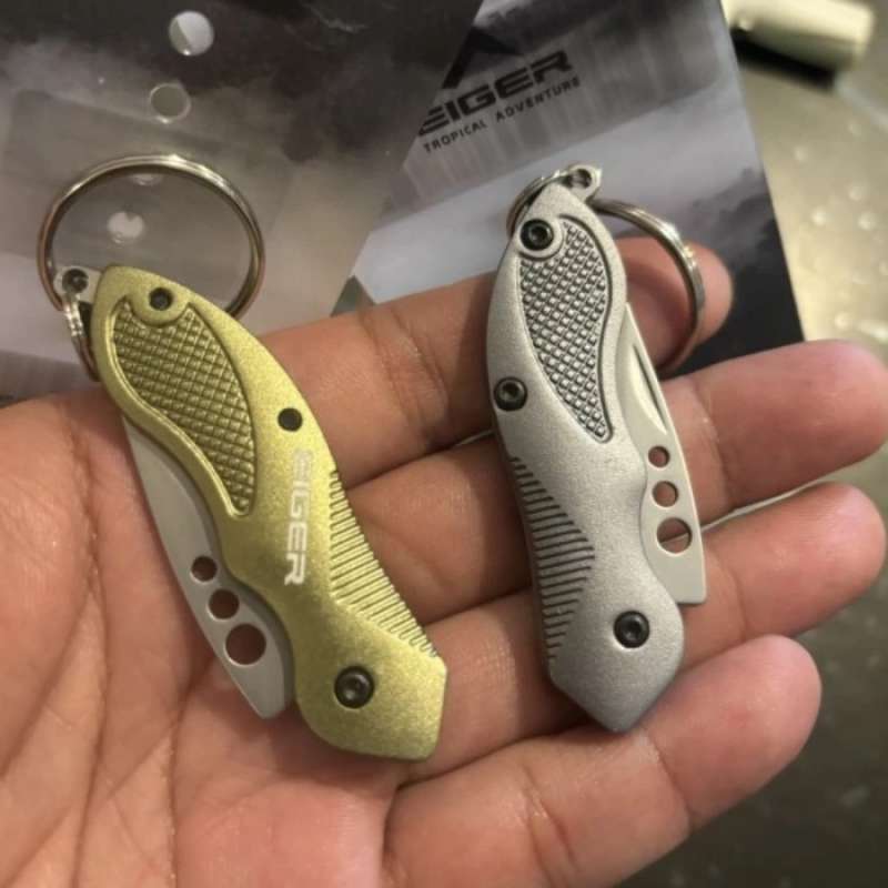 Promo Gantungan Kunci Eiger Original Folding Knife Keychain Diskon 5% ...