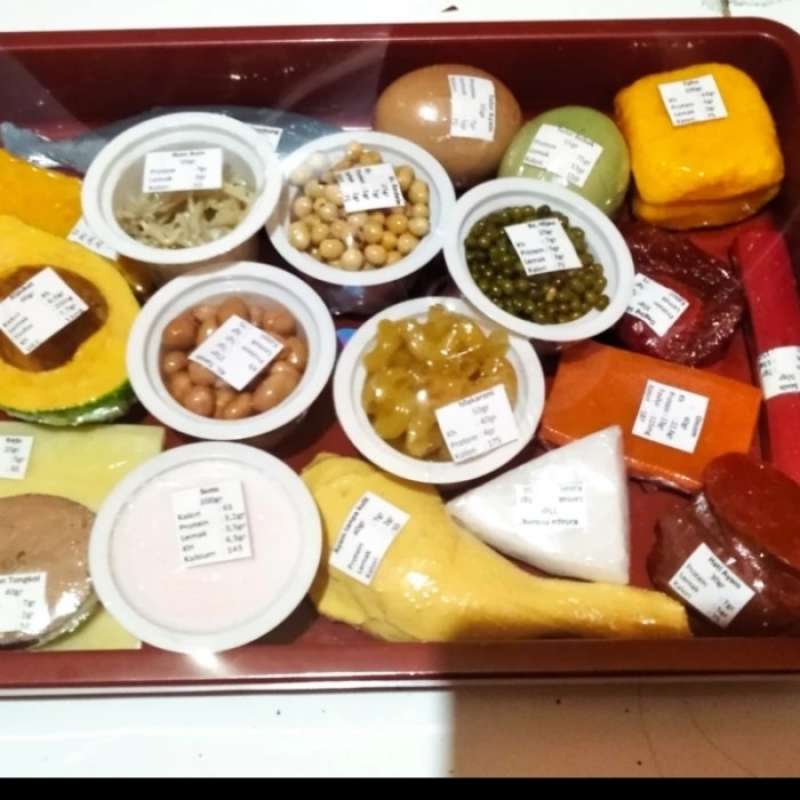 Jual Food Model Gizi 4 Sehat 5 Sempurna (isi 26/50 Jenis) - 50 Items Di ...