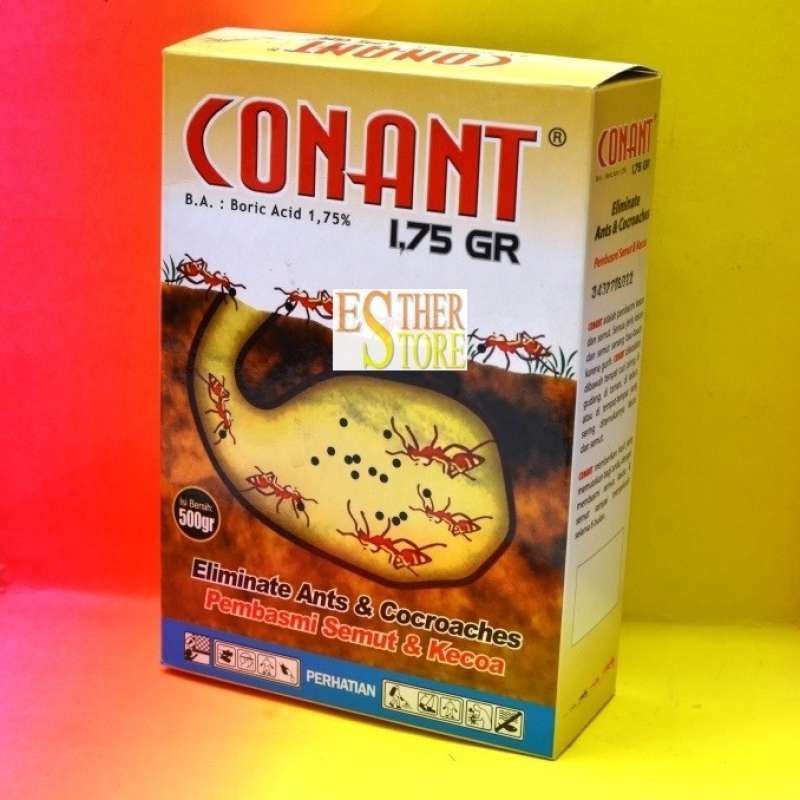 Promo Conant 1,75gr 500 Gram Basmi Semut Dan Kecoa Diskon 33% Di Seller ...