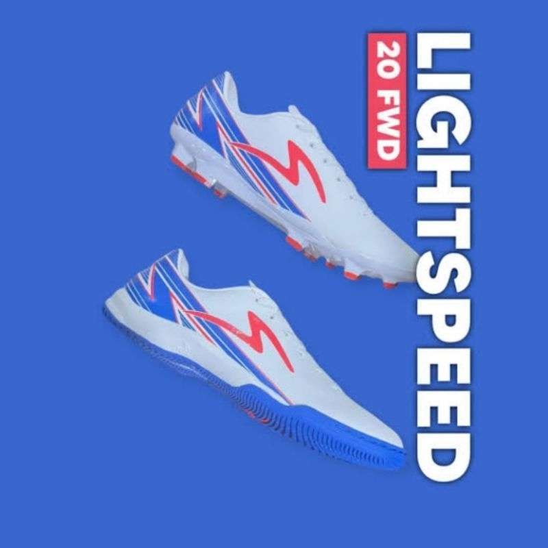 Promo Sepatu Bola Futsal Specs Lightspeed 20 Fg In White Palace Blue ...