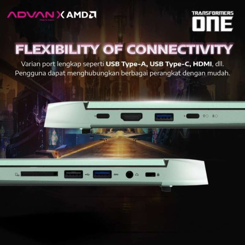 Promo Advan Pixwar X Transformers Amd Ryzen 7-6800h 16gb 512gb 15.6 Fhd ...
