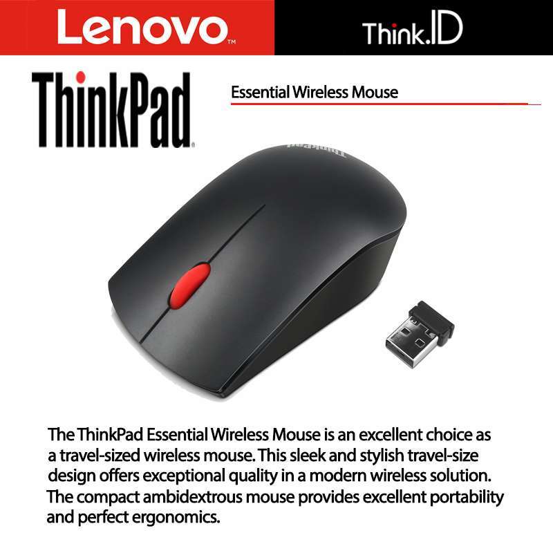 Jual Thinkpad Essential Wireless Mouse 4x30m56887 Di Seller Think.id ...