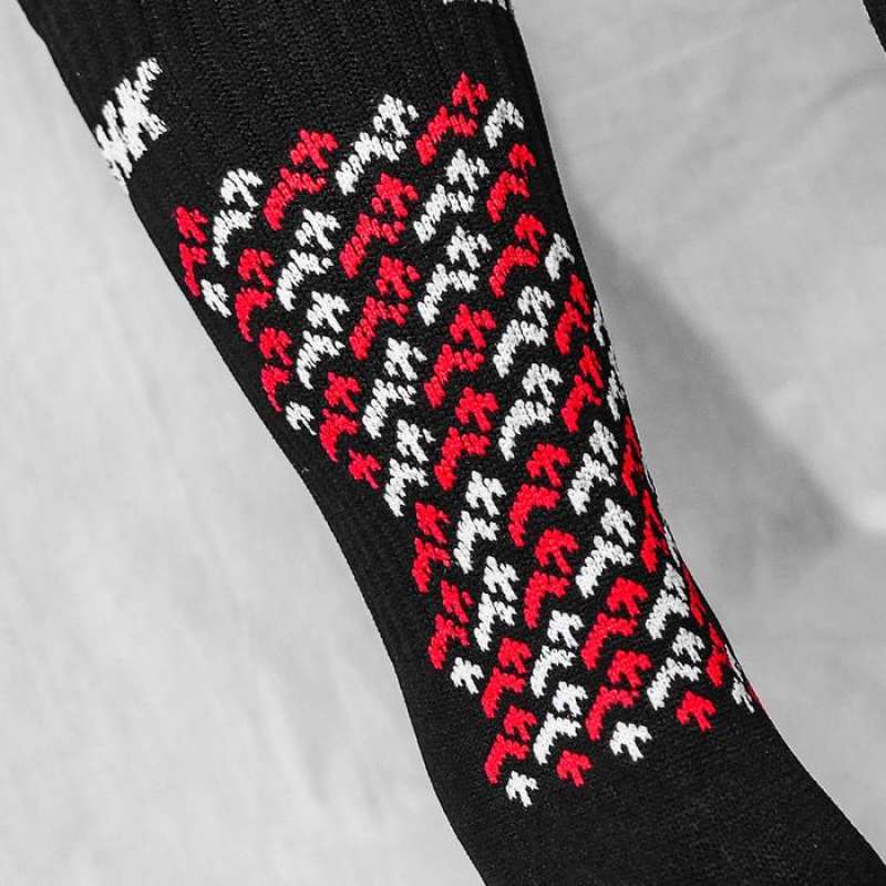 Promo Kaos Kaki Olahraga Rank Sports Grip Power Mid Socks - Black ...