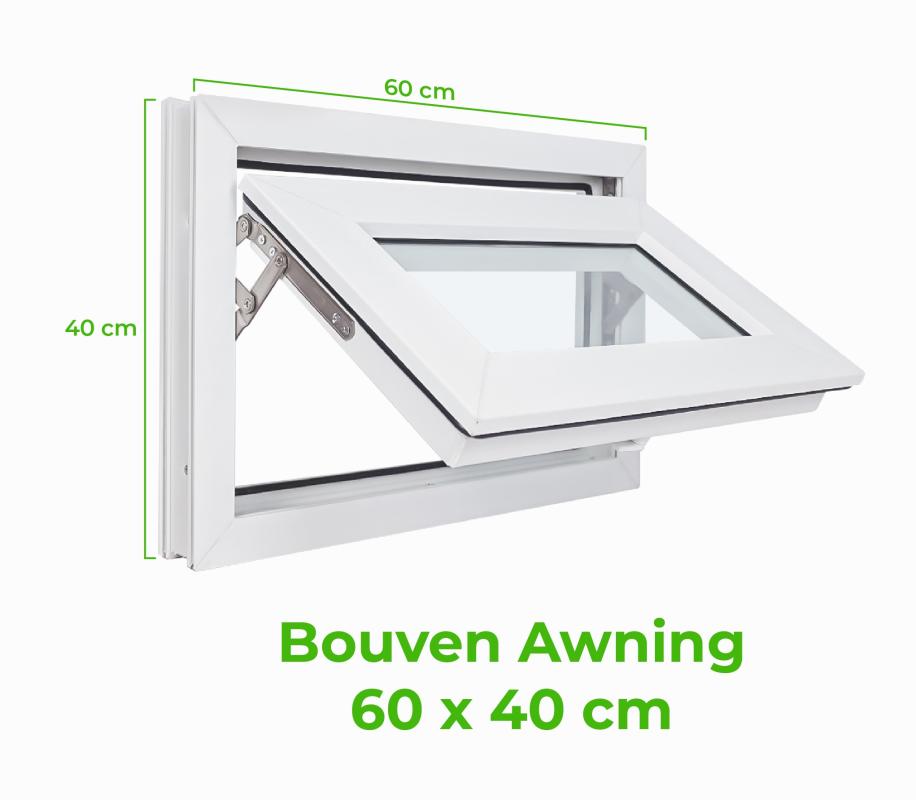 Jual Jendela Bouven Casement Kusen Jungkit Upvc Premium Warna Putih Di ...