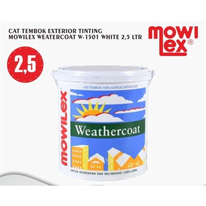 Jual Mowilex Weathercoat W 1501 White 2 5 Ltr Cat Tembok Exterior