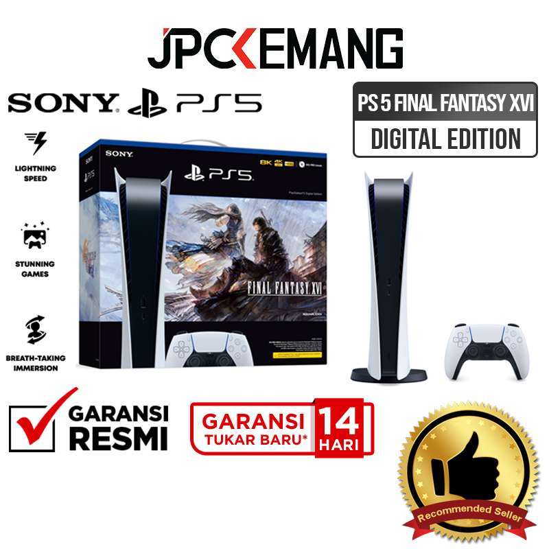 Jual Jpc Kemang Sony Playstation 5 Bundle Final Fantasy Xvi Disc / Digital Edition Console Play ...