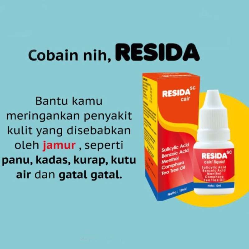 Promo Resida 6ml Atasi Kadas Kurap Panu Kutu Air Gatal Gatal Diskon 69% ...