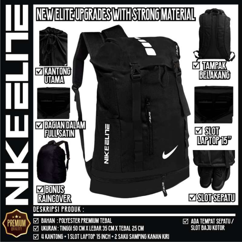 Promo Tas Ransel Elite Hitam Putih Diskon 23% di Seller V Minnies Store ...