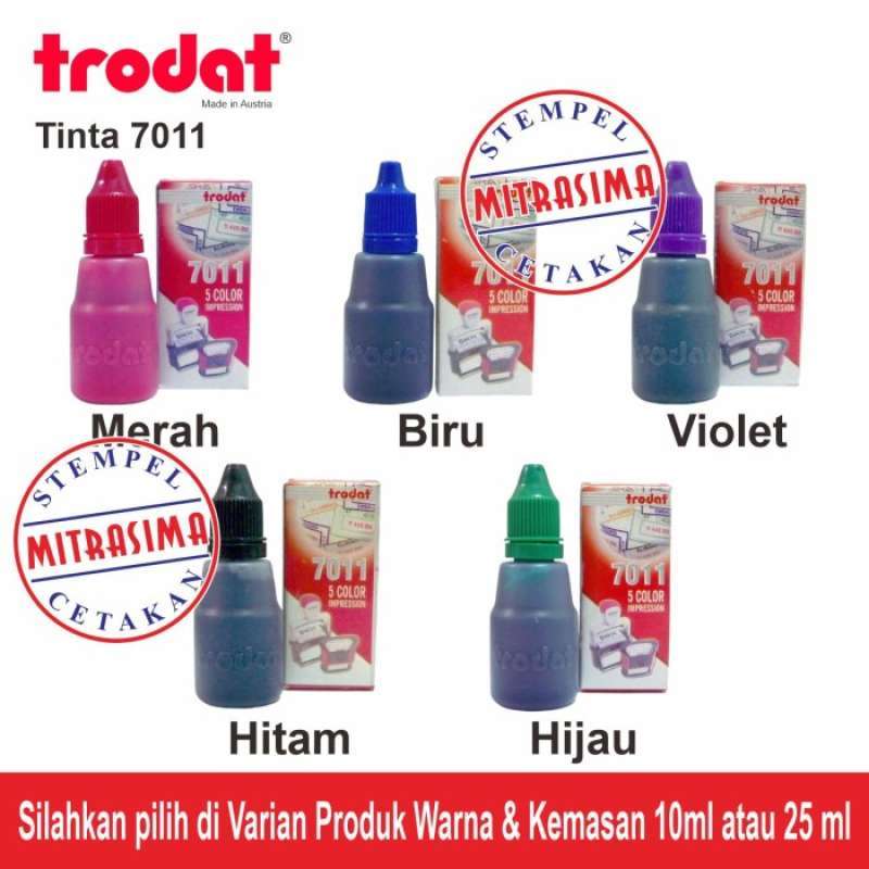 Jual Trodat 7011 ( Tinta stempel Self Inking ) - 25 Ml Hitam di Seller ...