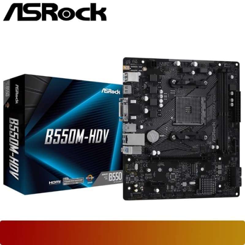 Jual Motherboard ASROCK - B550M-HDV Ryzen AM4 Micro ATX Factor di ...