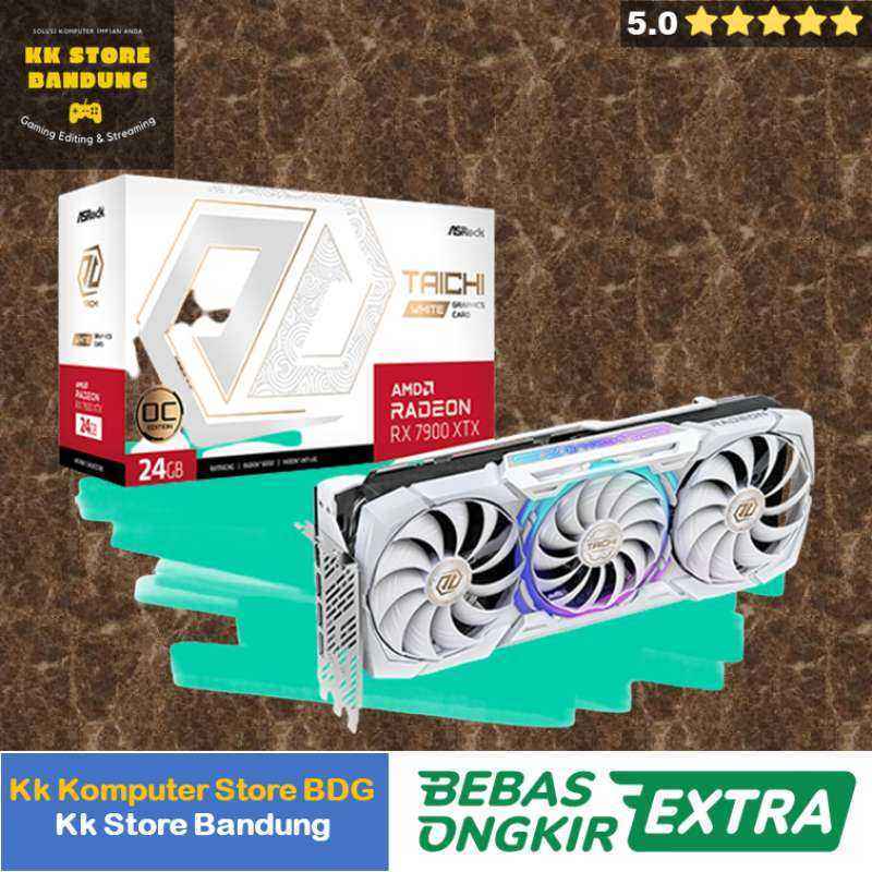 Jual VGA ASROCK RX 7900 XTX Taichi White 24GB OC RX7900XTX TCW 24GO di Seller kk komputer store ...