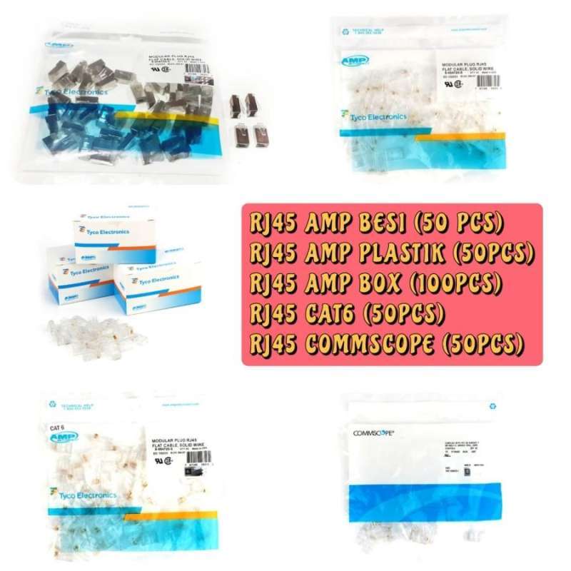 Jual Konektor RJ Besi Plastik Box Cat Commscope Connector LA Di Seller Ryzen