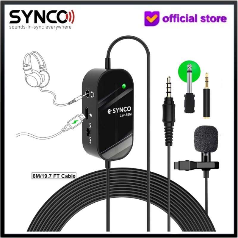 Promo Synco Lav-S6M Monitor Clip On Lav Mic With Monitoring Diskon 17% ...