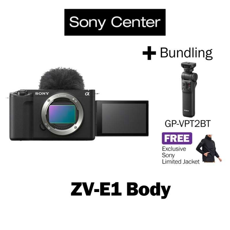Jual SONY CENTER CAMERA - Sony Alpha ZV-E1 / Sony ZVE1 / Kamera vlog full-frame ZV E1 Body Only ...