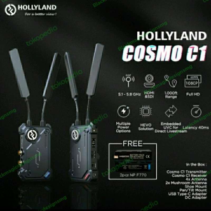 Promo Hollyland Cosmo C1 Sdi/Hdmi Wireless Video Transmission System - Multicolor Diskon 17% di ...