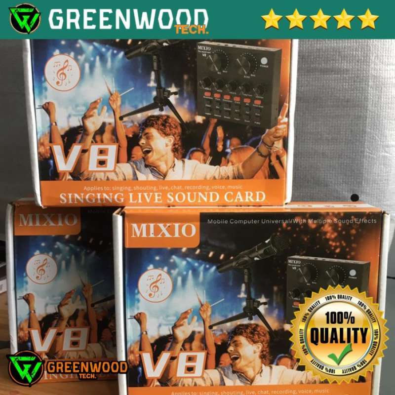 Promo Soundcard V8 Mixer Audio Usb External Diskon 17% di Seller Golden ...