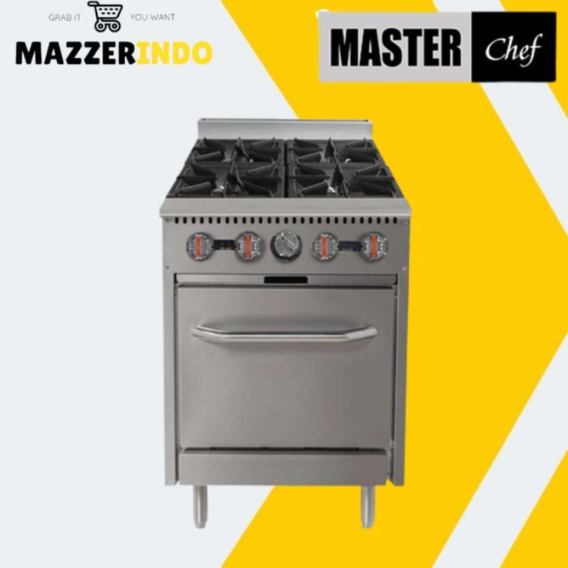 Promo Masterchef Ars24 - Kompor Gas Stove 4 Burner With Oven Diskon 23% ...