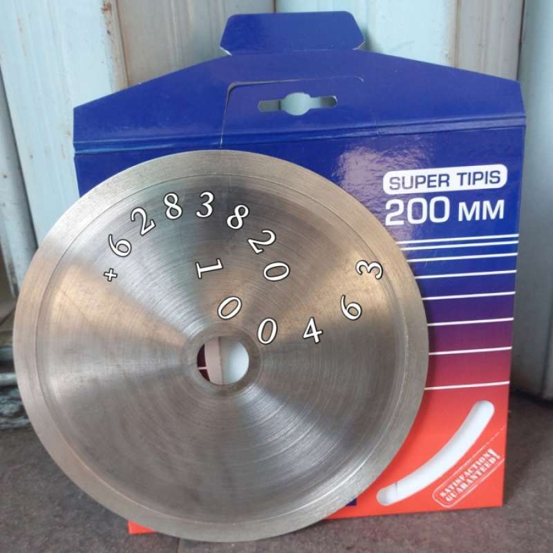 Jual Diamond Cutting Wheel 8 Inch Tjap Mata Pisau Potong Batu Beton ...