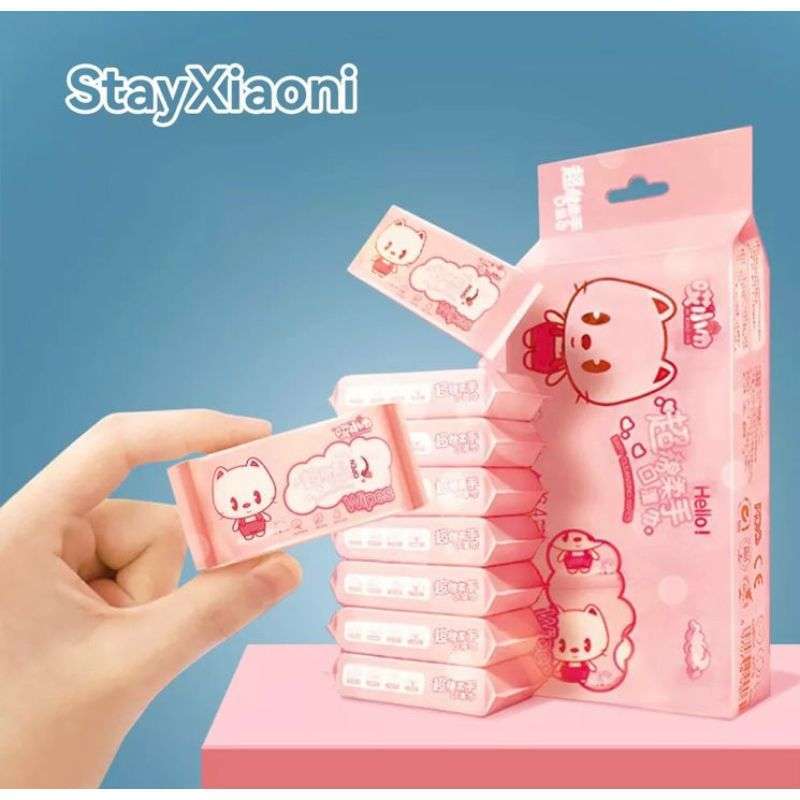 Jual Mmp - Tissue Basah Mini Lucu Viral Eceran Per Bungkus Isi 8 Lembar ...