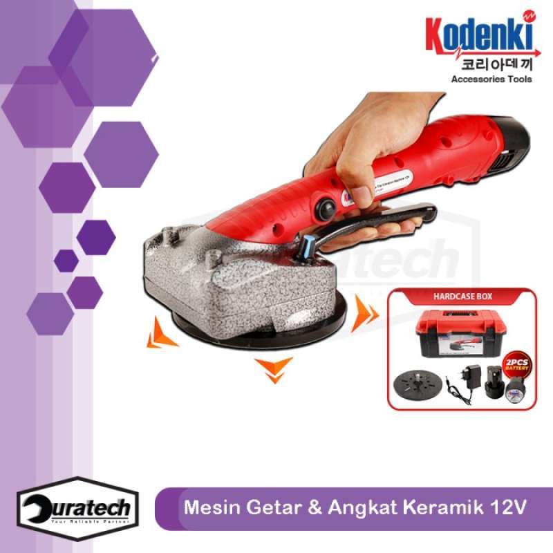 Promo Mesin Kop Getar Hisap Cordless Baterai 12 V Pasang Keramik Granit ...