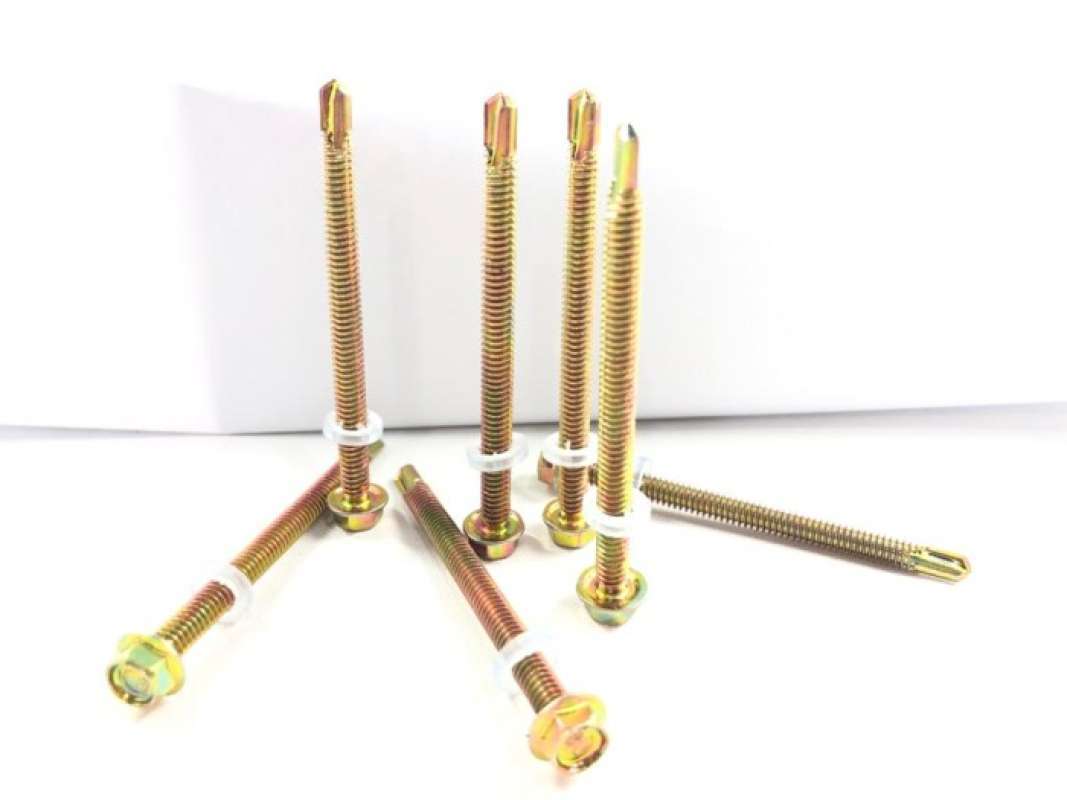 Promo Baut Roofing 12X70 /Sekrup Baja Ringan /Baut Rumping-200Pcs ...