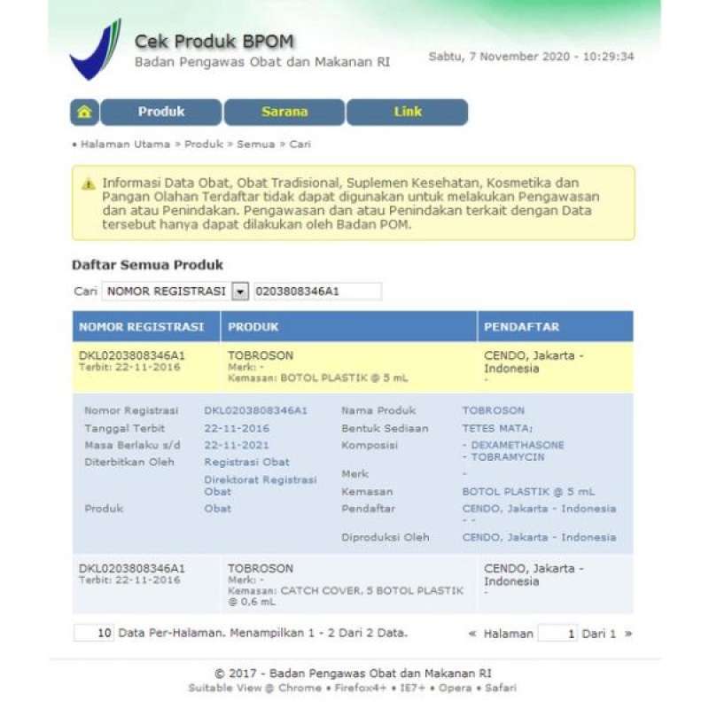 Jual Cendo Tobroson Minidose 0.6 Ml Di Seller Apotek Mandjur Official ...