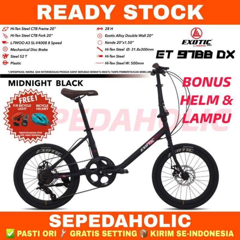 Promo Sepeda Minion Exotic 9788 Dx 20 Inch 8 Speed Rem Cakram Garansi 5 ...