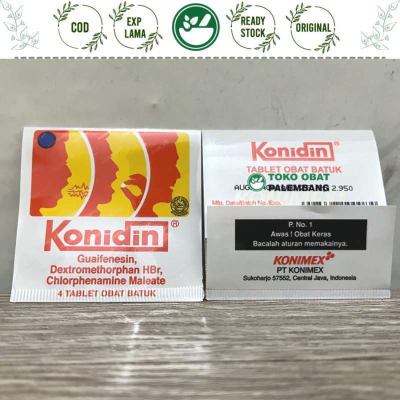 Jual Konidin 4tablet Batuk Alergi Flu Pilek Bronkitis Di Seller Toko ...