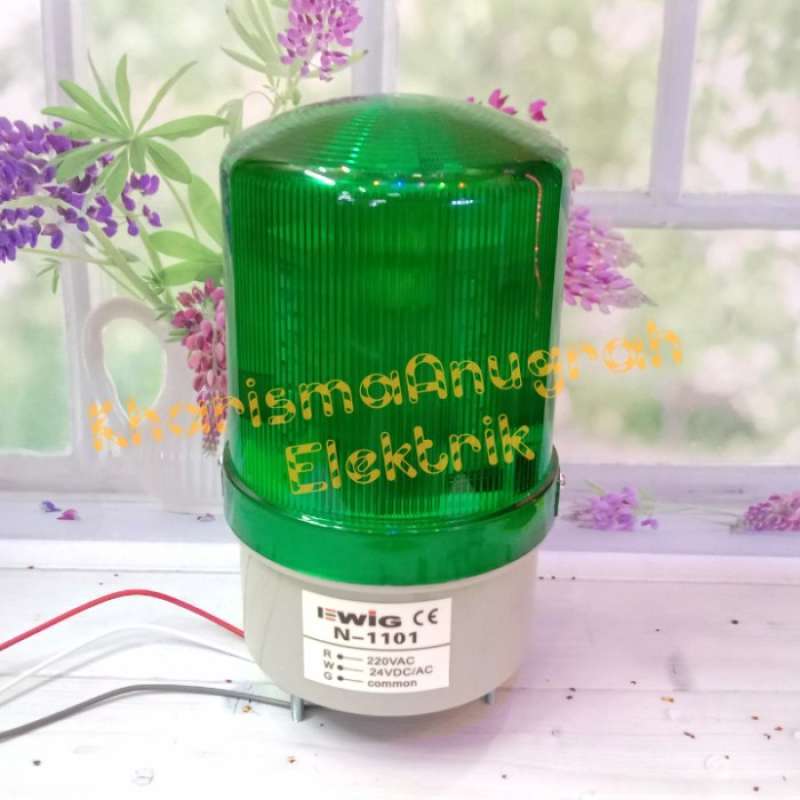 Promo Lampu Rotary Warna Hijau// Rotary Lamp Warning Multivolt 3 Model ...