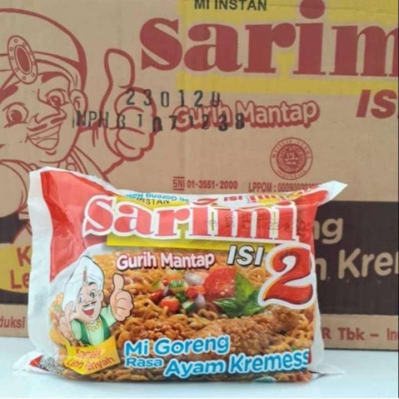 Jual SARIMI ISI 2 MIE GORENG AYAM KREMES - AYAM BAWANG di Seller bos ...
